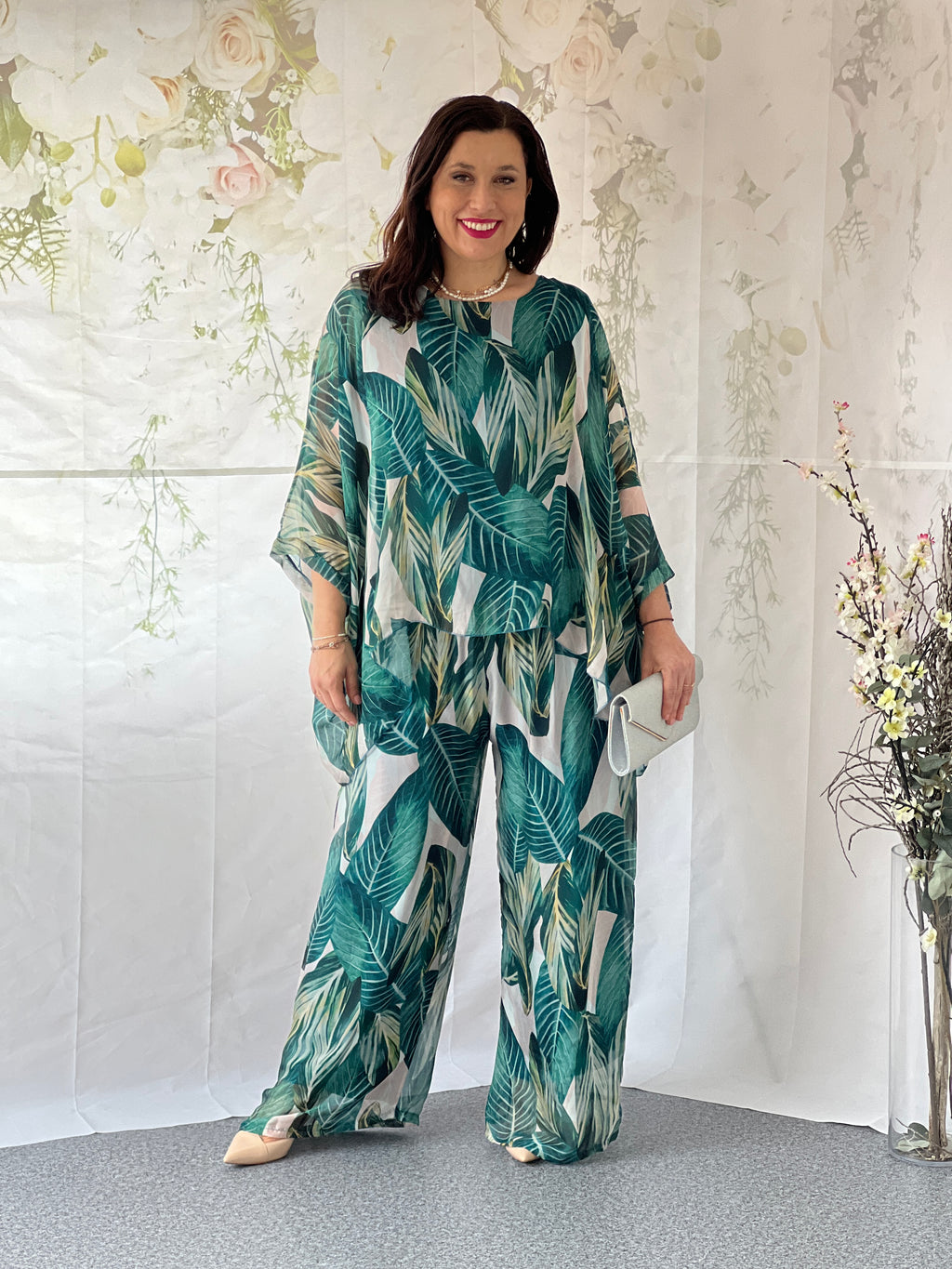 Fort Leaf Silk Pants – Dressxox