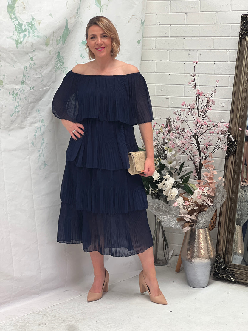 Genoa Navy Evening Dress – Dressxox