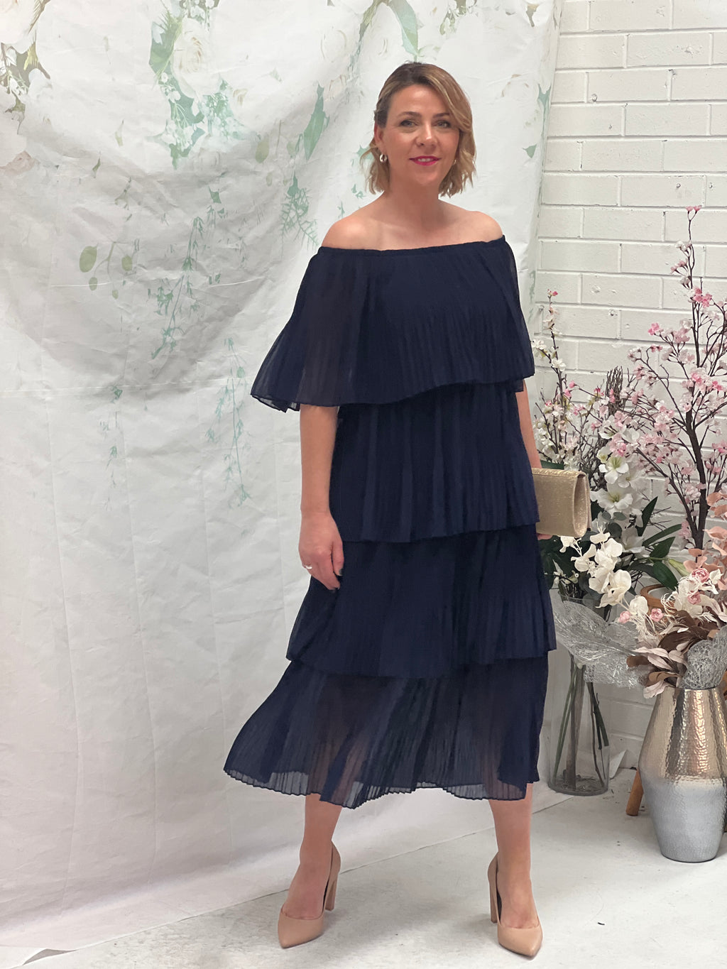 Genoa Navy Evening Dress – Dressxox