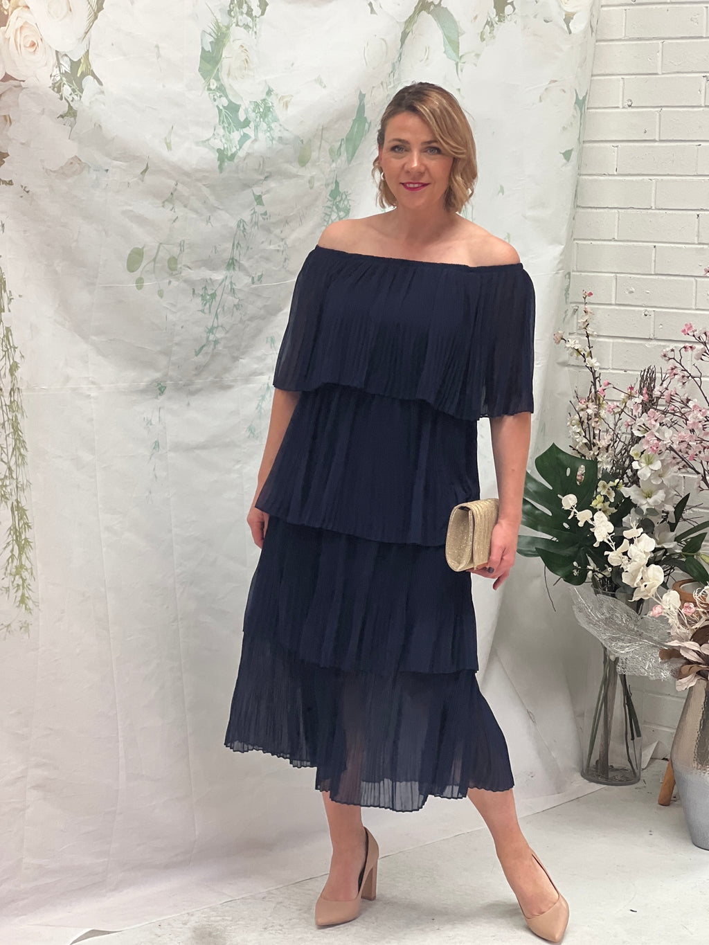 Genoa Navy Evening Dress – Dressxox