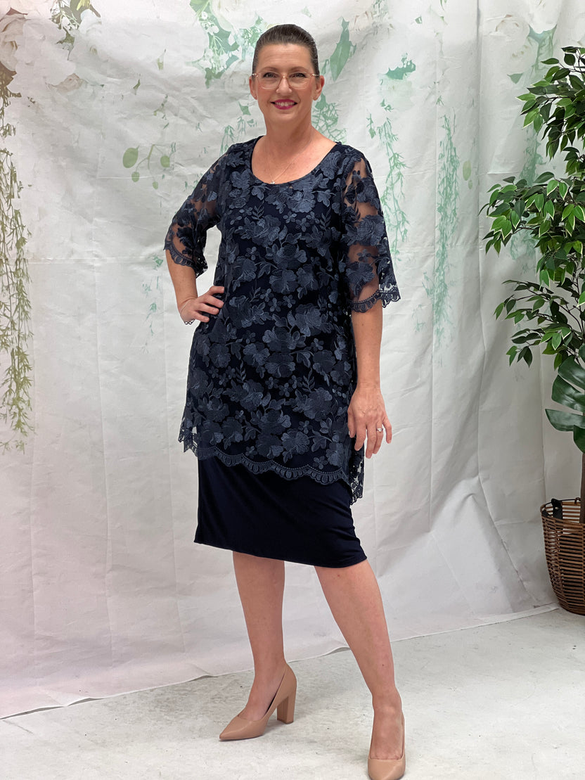 Lacey Navy 2 Piece Set – Dressxox