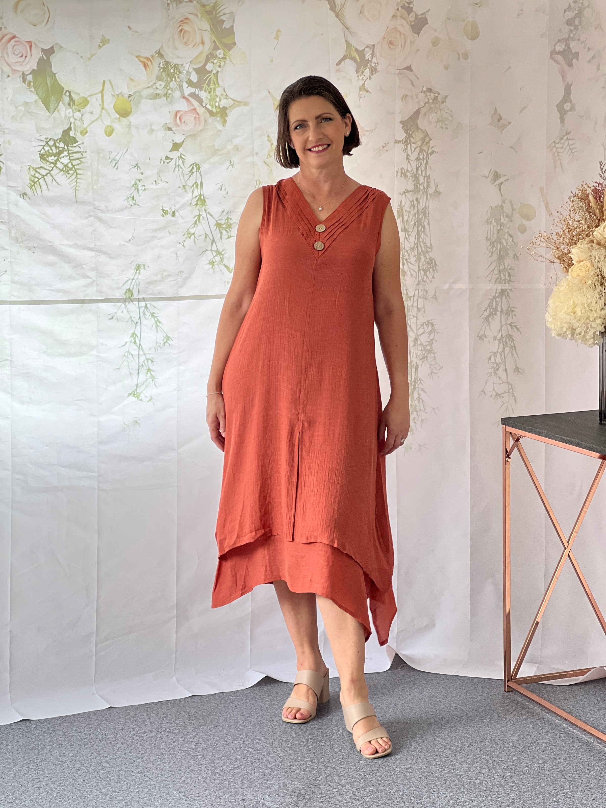 Orlando Rust Layering Dress – Dressxox