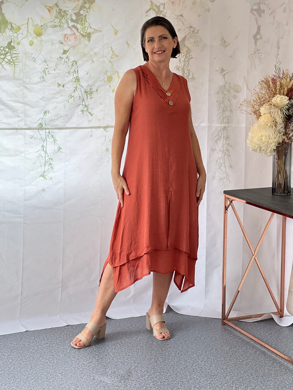 Orlando Rust Layering Dress – Dressxox