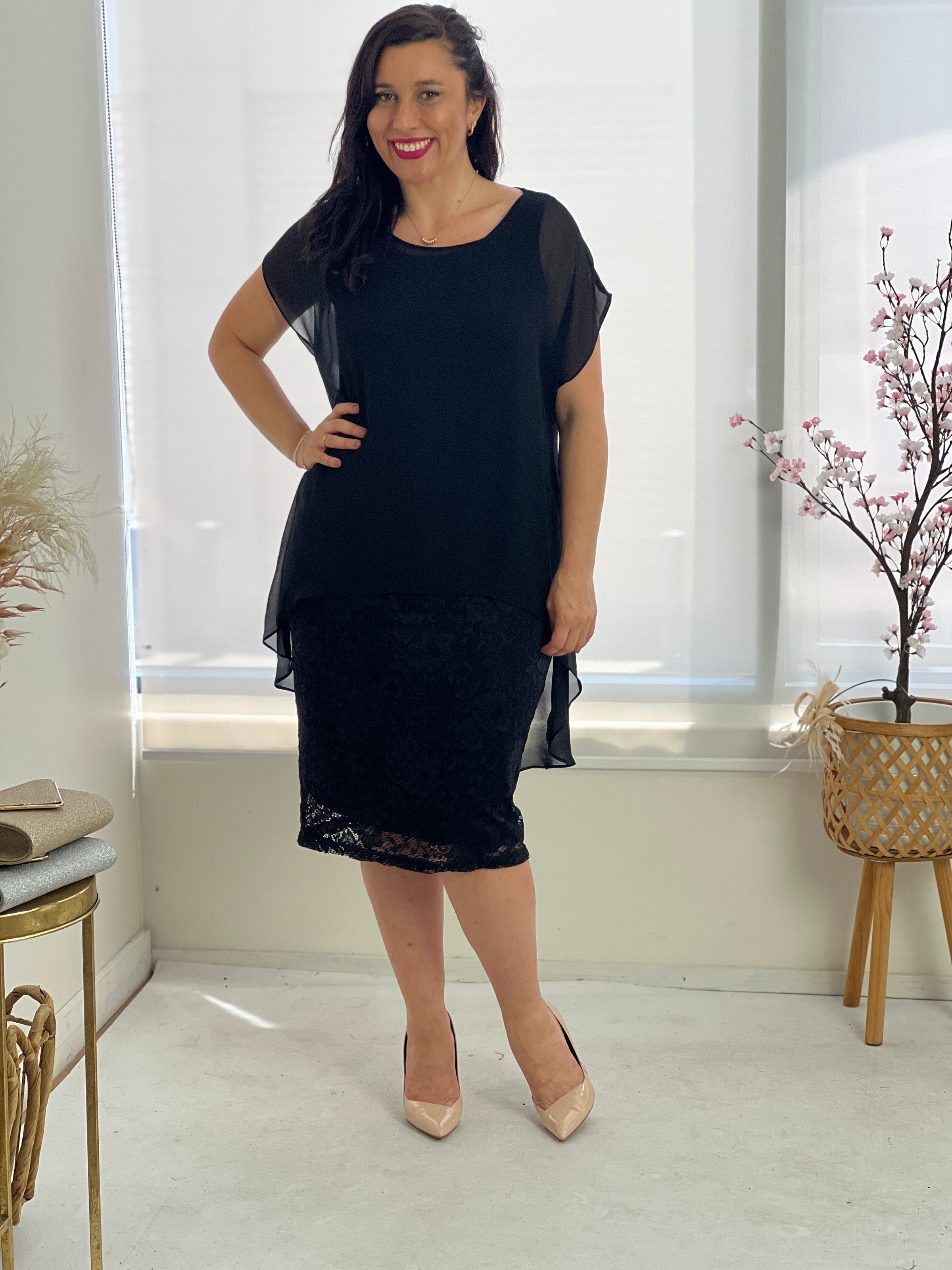 Hulston Black Evening 2 Piece Set – Dressxox