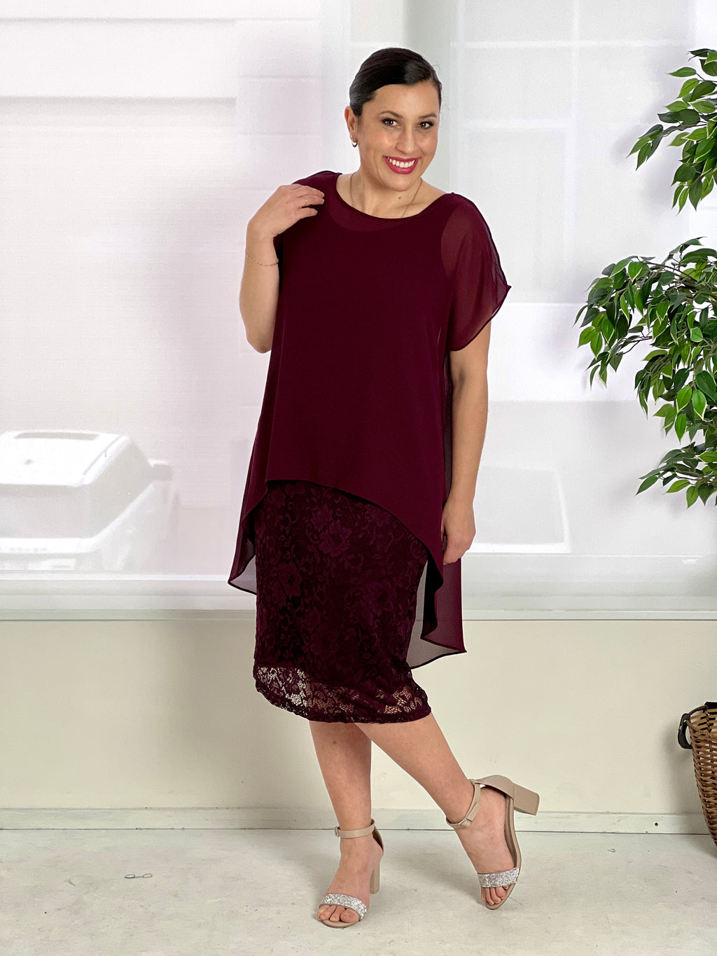 Hulston Burgundy Evening 2 Piece Set – Dressxox