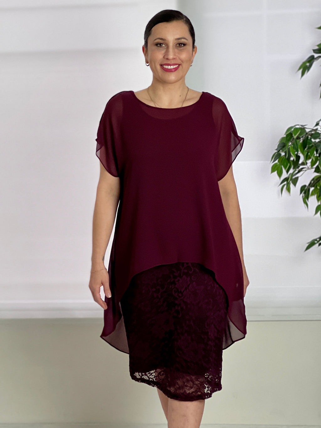 Hulston Burgundy Evening 2 Piece Set – Dressxox
