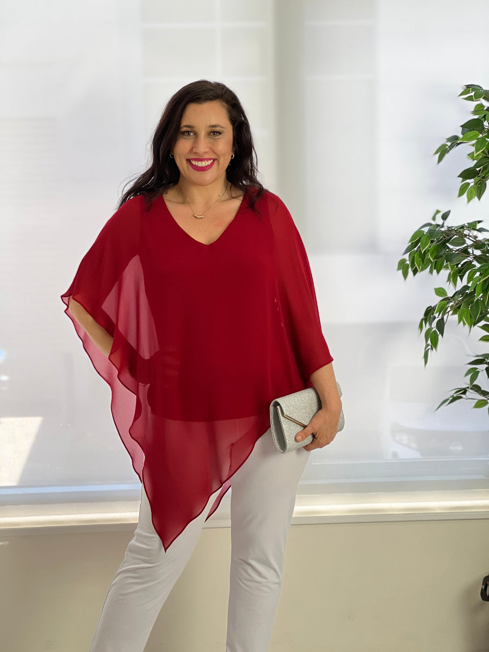 Nessa Red Evening Top – Dressxox