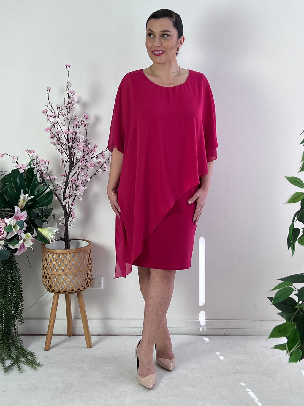 Renta Fuchsia Event Dress – Dressxox