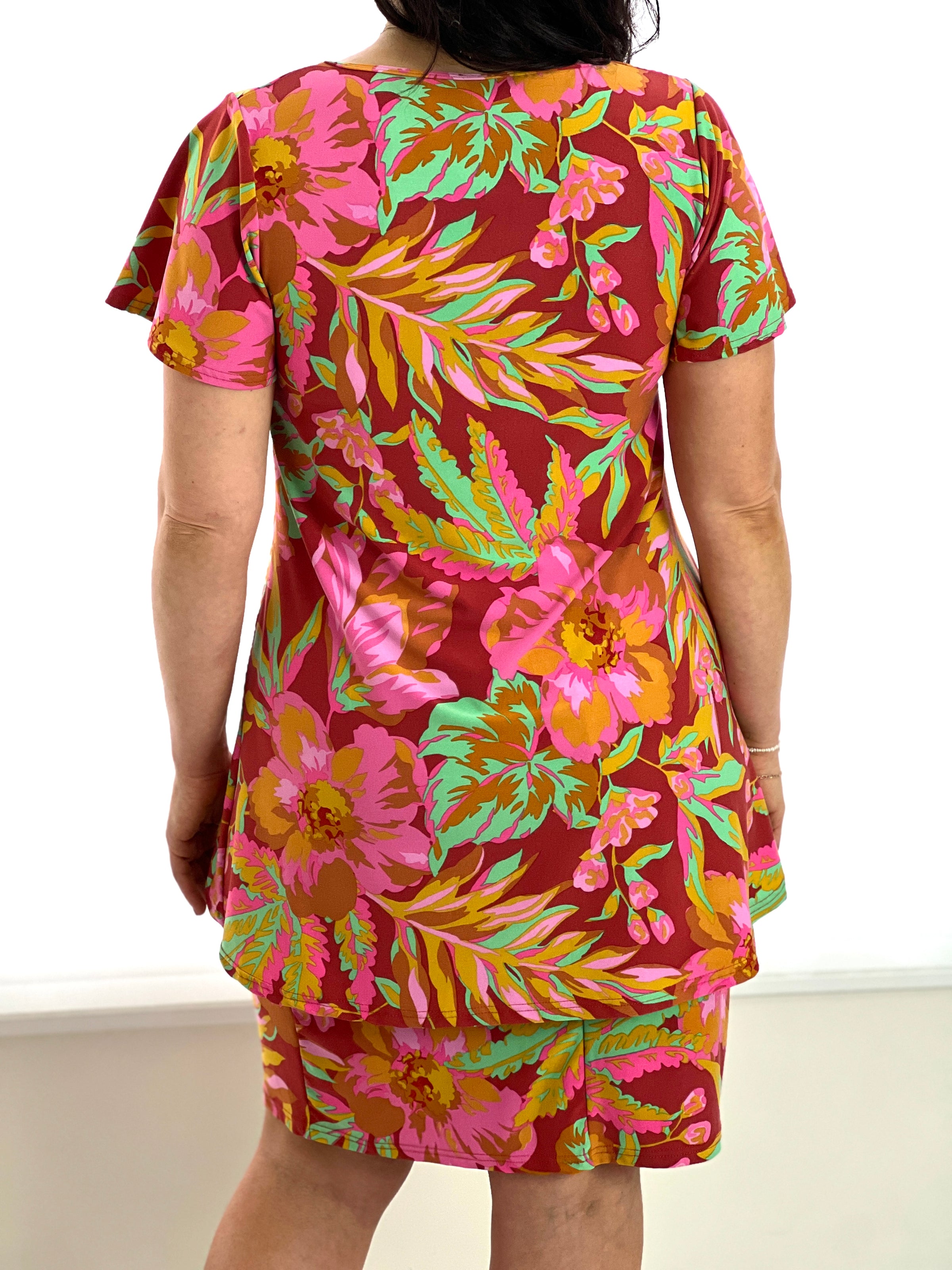 Fallon Floral Layered Dress – Dressxox