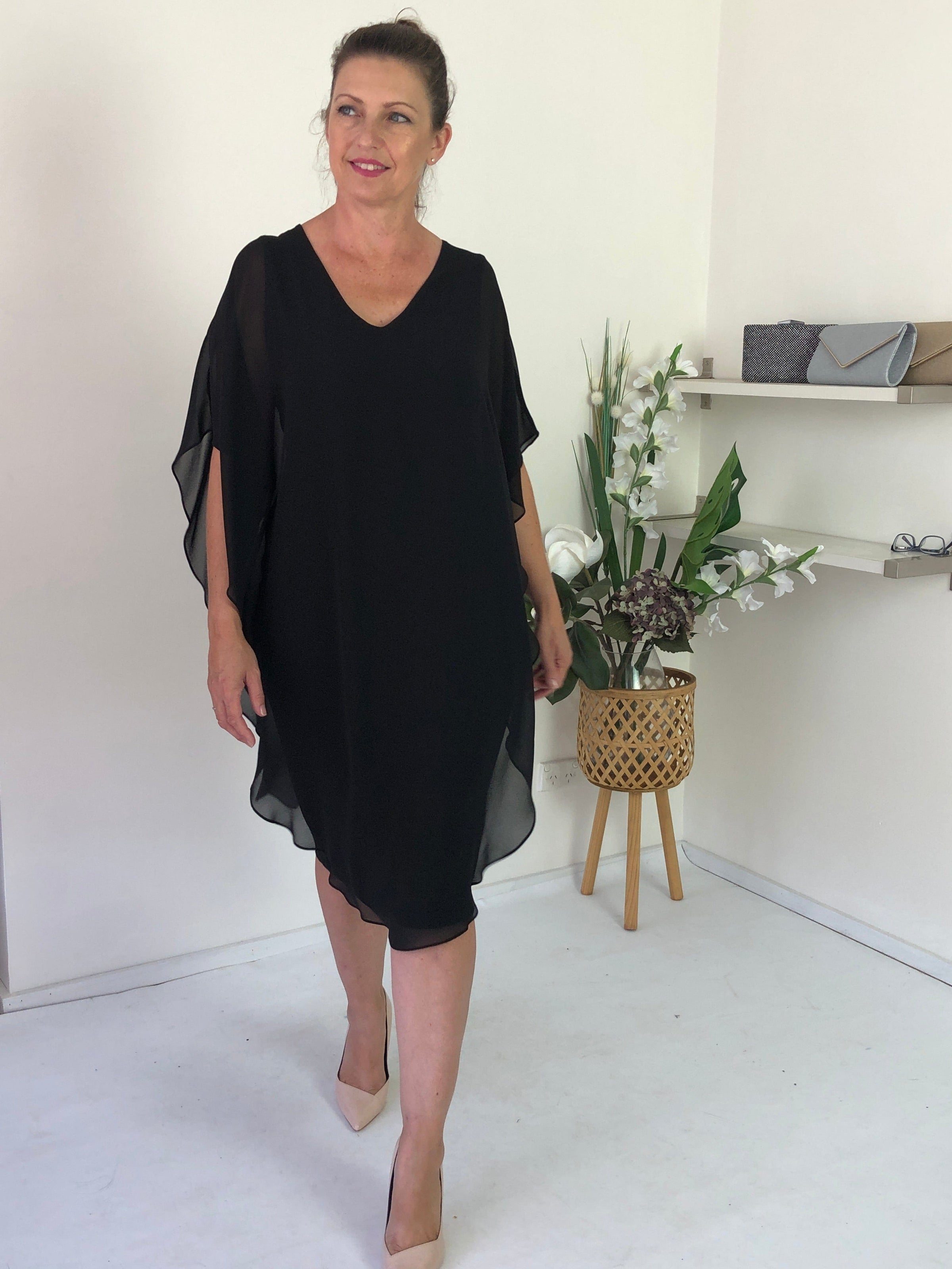 Helena Black Evening Dress – Dressxox