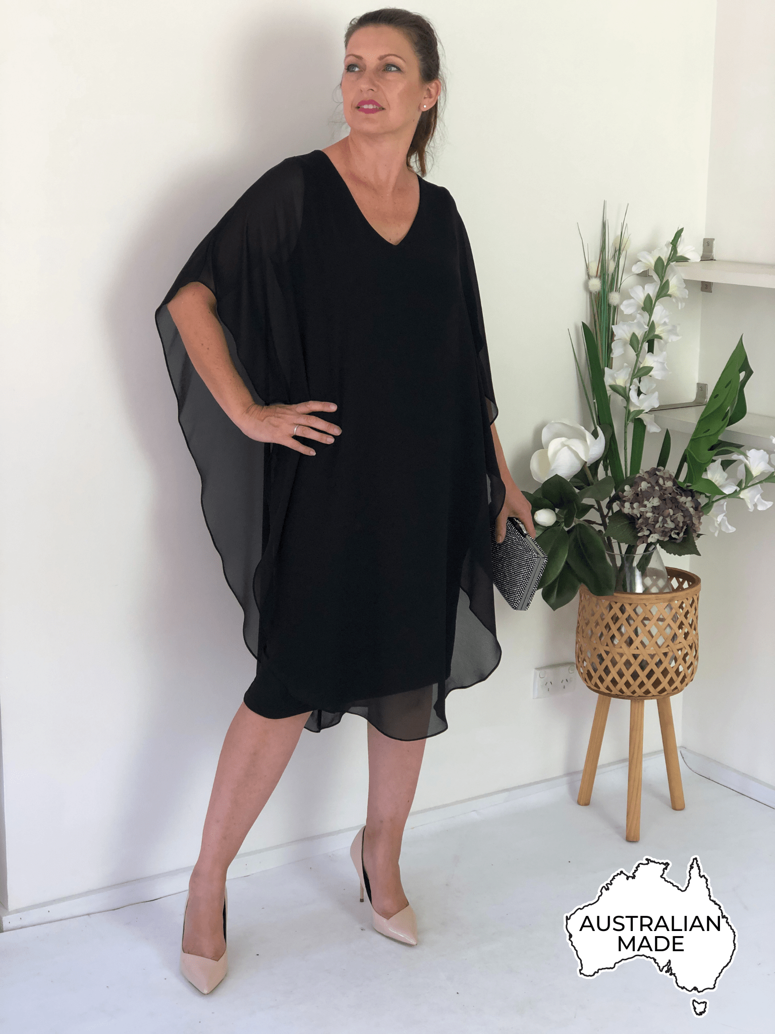 Helena Black Evening Dress – Dressxox