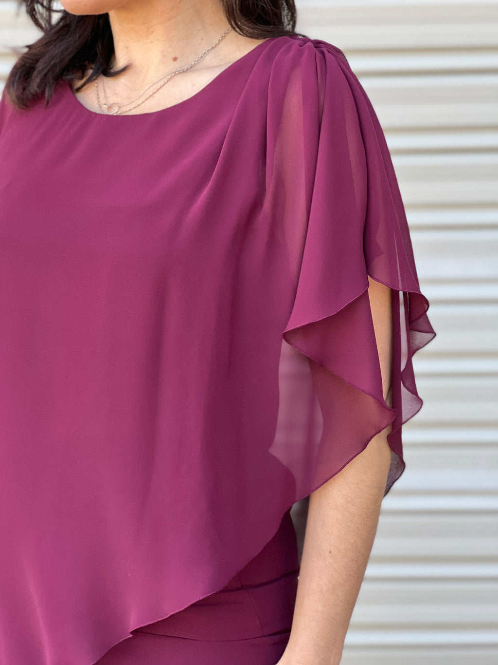 Irene Burgundy Evening Dress – Dressxox