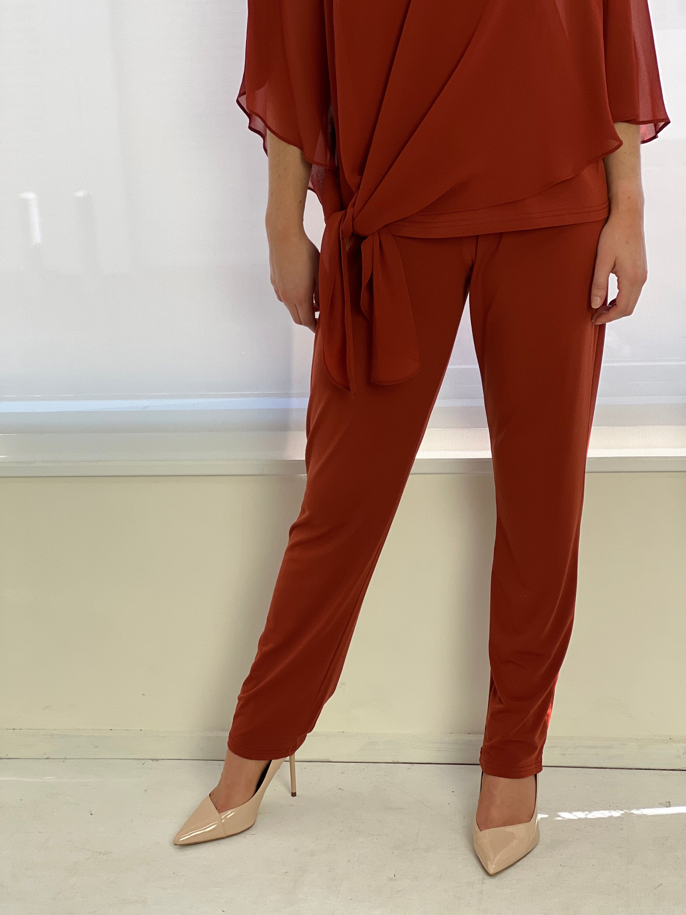 Juno Rust Jersey Pants – Dressxox