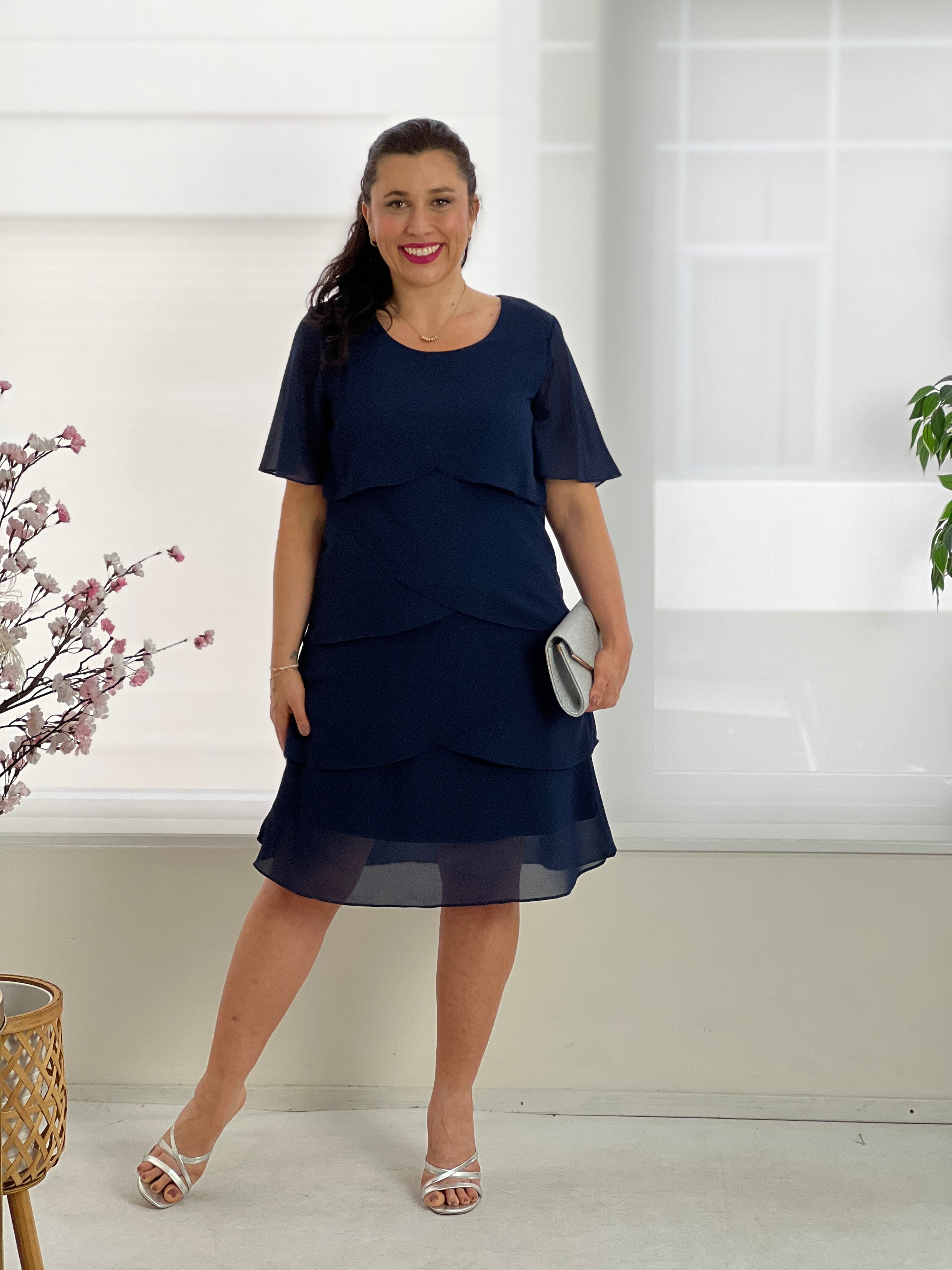 Remy Navy Evening Dress – Dressxox