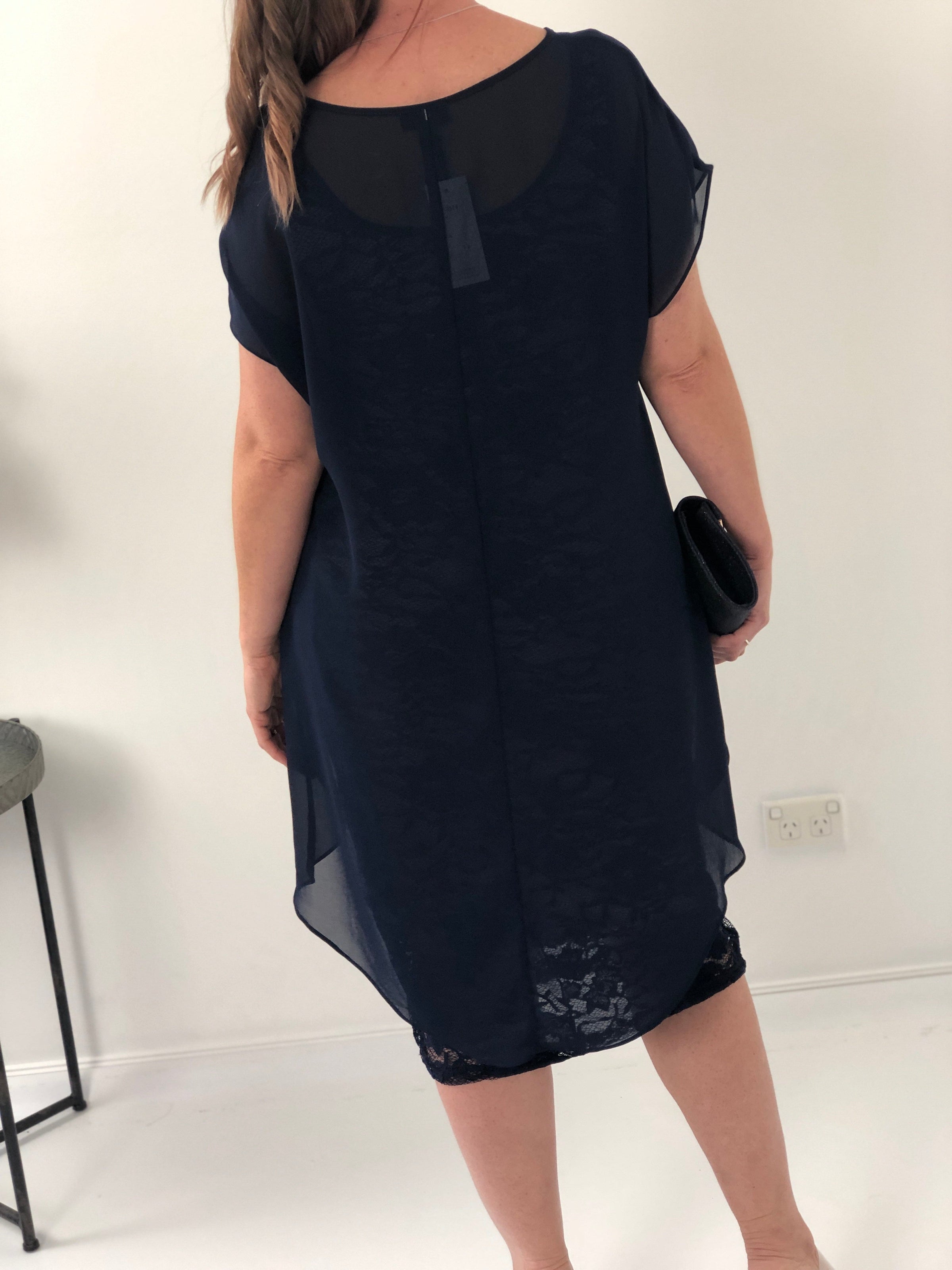 Hulston Sand/Navy Evening 2 Piece Set – Dressxox